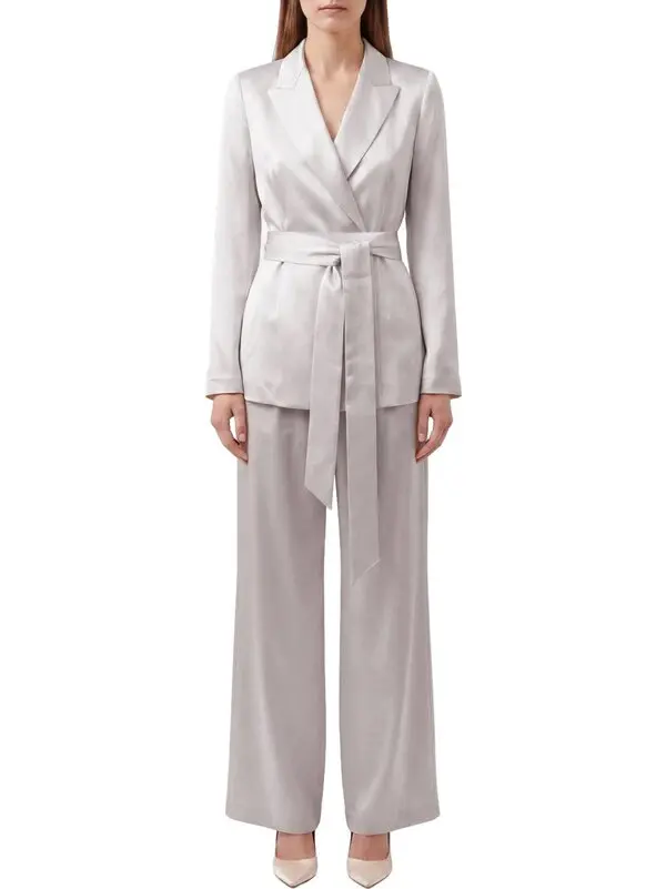 JOSEPH Belted Jacket - Grey
