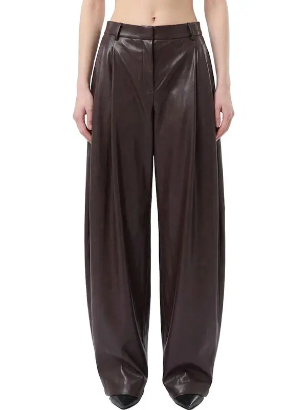 Andamane Wide Leg Trousers - Brown