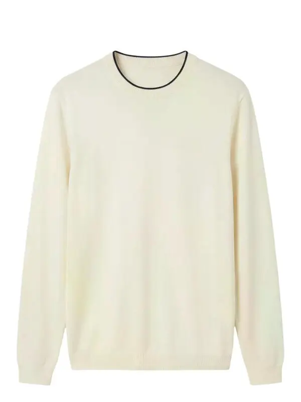 Emporio Armani Fine-knit Wool Top - White