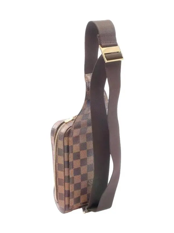 LOUIS VUITTON 2004 Geronimos Damier Ebene Belt Bag - Brown