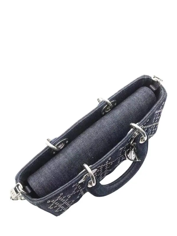 Dior Lady D-joy Eyelet Tote Bag - Blue
