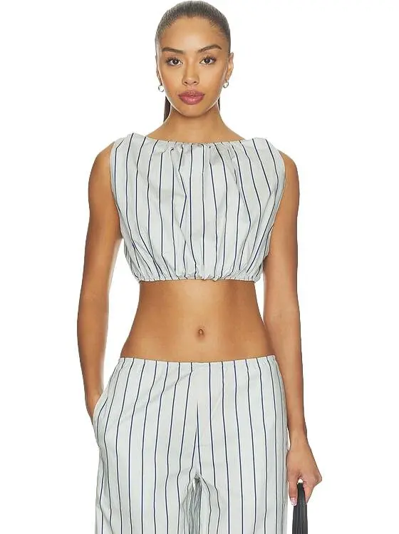 WeWoreWhat Bubble Cropped Tank Top - Grey