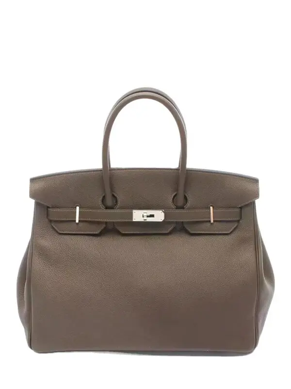 Hermès 35 Birkin Togo Leather Tote Bag - Brown
