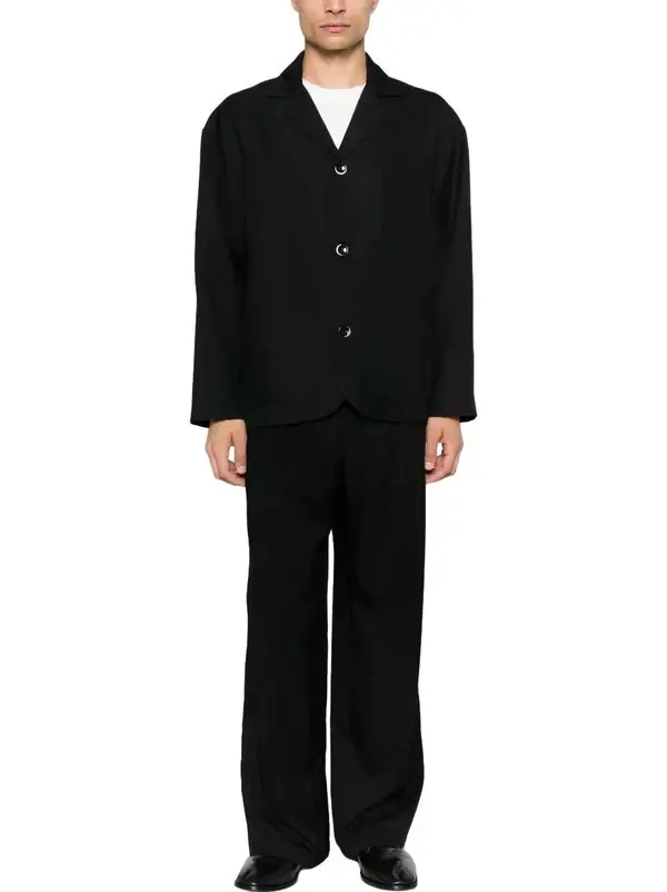NINE:INTHE:MORNING Notched-lapel Patch-pocket Jacket - Black
