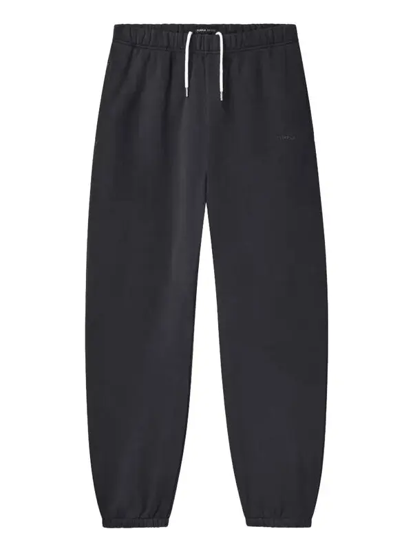 PURPLE BRAND Logo-print Track Pants - Black