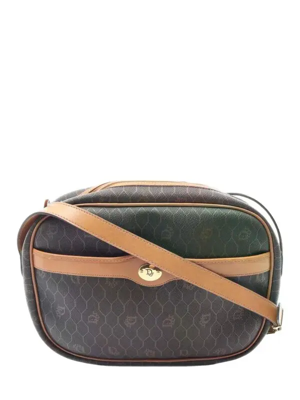 Dior 2000s Honeycomb Cross Body Bag - Brown