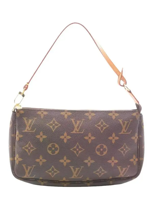 LOUIS VUITTON 1999 Monogram Pochette Accessoires Shoulder Bag - Brown