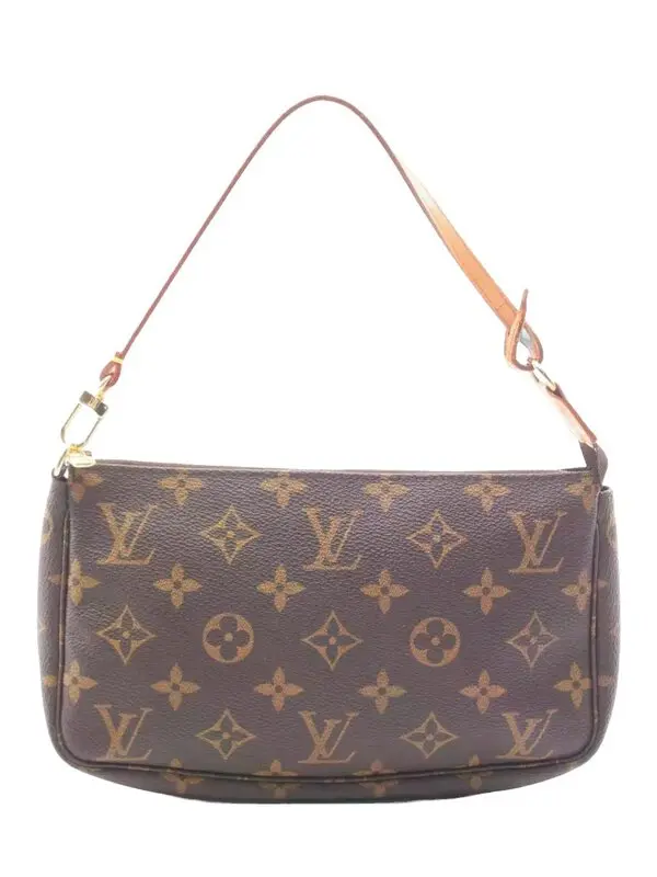 LOUIS VUITTON 1999 Monogram Pochette Accessoires Shoulder Bag - Brown