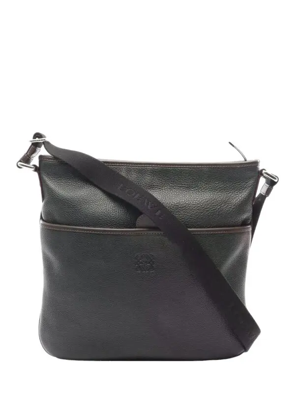 Loewe 2000s Anagram Shoulder Bag - Green