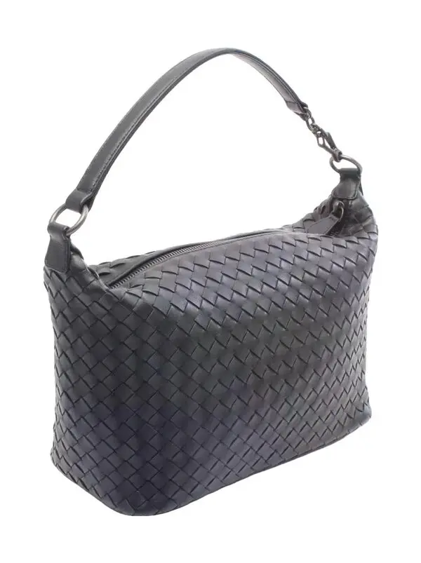 Bottega Veneta Intrecciato Shoulder Bag - Black