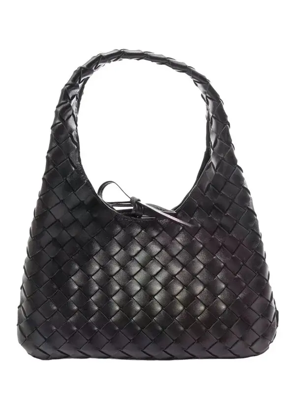 Bottega Veneta 2020s Small Campana Intrecciato Tote Bag - Black