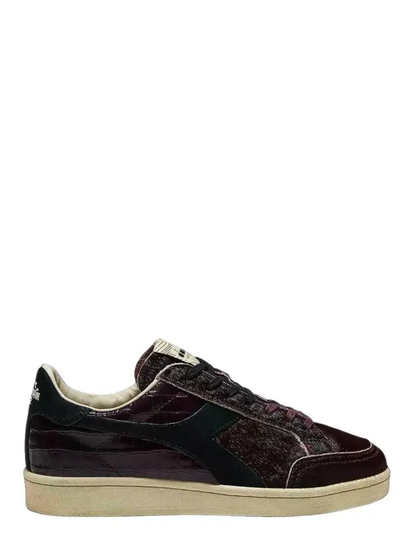 DIADORA Prestige Croco Faux-pony-hair Crocodile-effect Sneakers - Purple