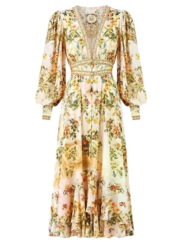 Camilla Twilight In Istanbul Silk Maxi Dress - Neutrals