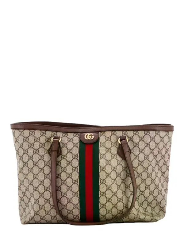 Gucci Ophidia Shopping Gg Coated Canvas Medium Tote Bag - Brown