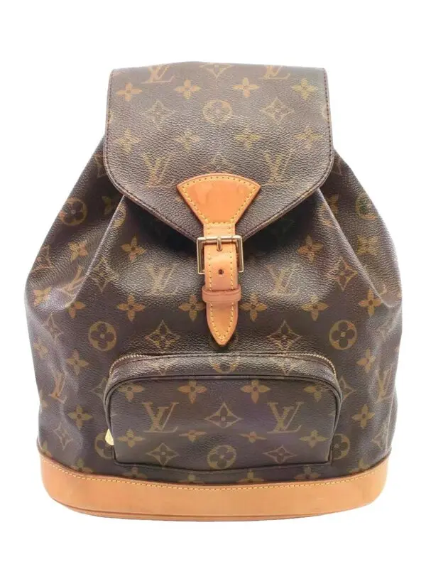 LOUIS VUITTON 1999 Mm Monogram Montsouris Backpack - Brown