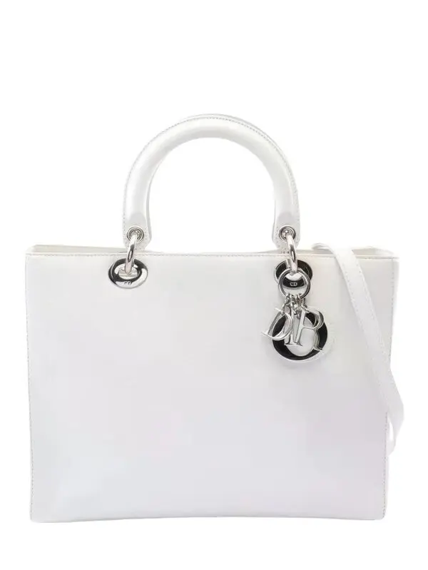Dior 2000s Large Lady Tote Bag - White