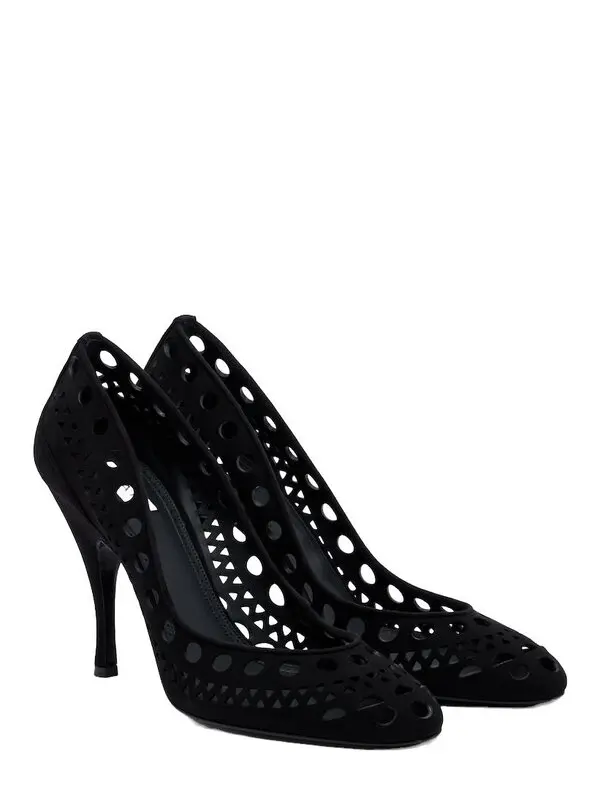 Alaïa Vienne Suede Pumps - Black