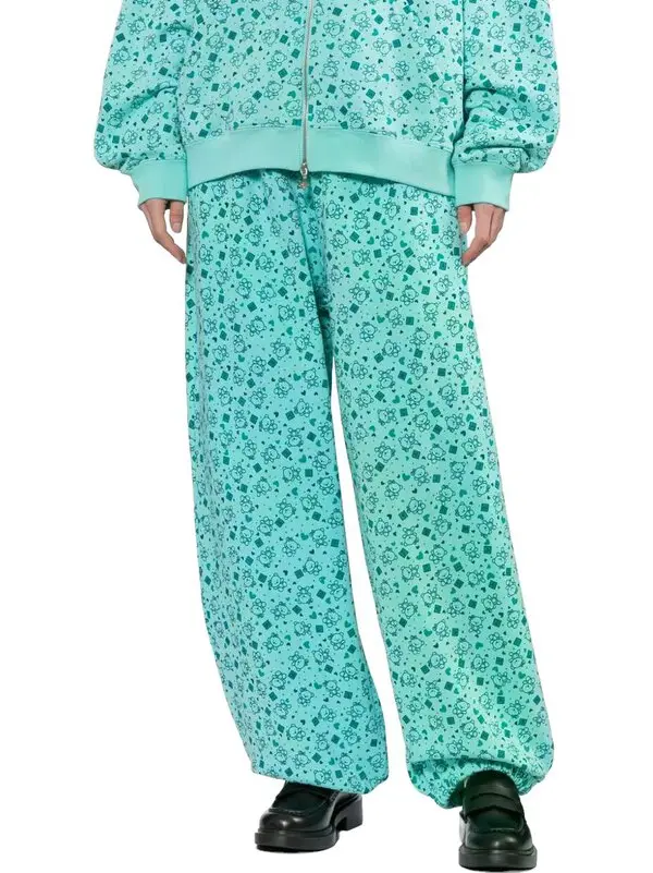 Ashley Williams Graphic-print Track Pants - Blue