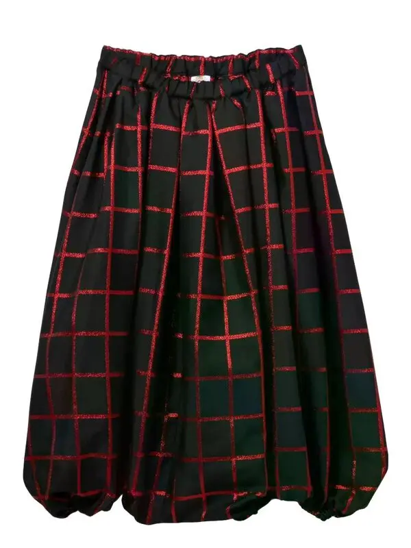 Comme Des Garçons Checked Trousers - Black