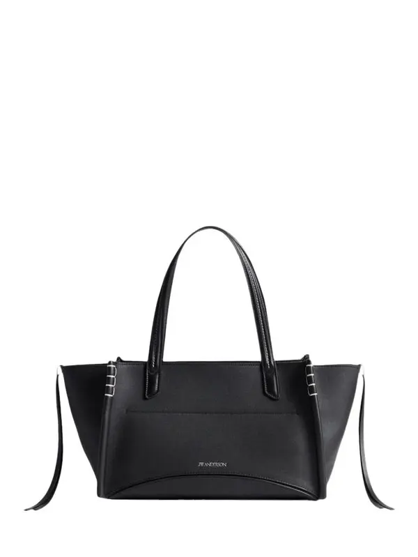 JW Anderson Loafer Leather Cabas Bag - Black