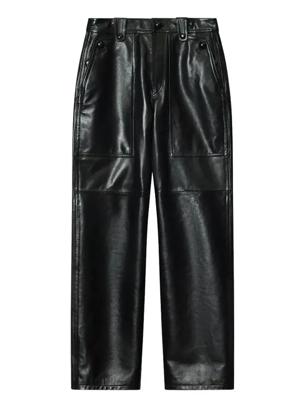 Isabel Marant Étoile Valka Leather Pants - Black