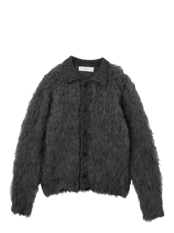 Toga Shaggy-knit Cardigan - Grey