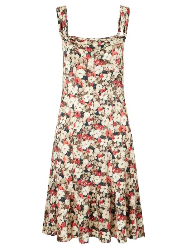 DÔEN Donielle Floral-print Silk Mini Dress - Multi