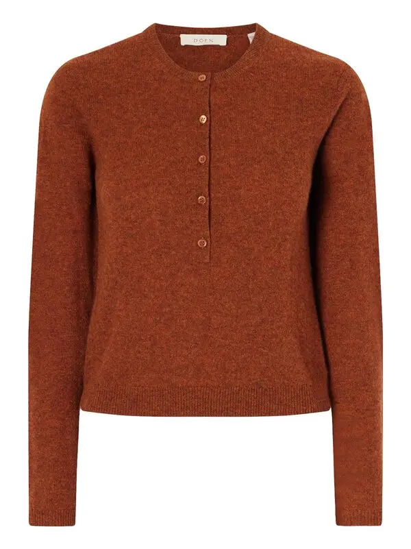 DÔEN Heath Henley Cashmere Sweater - Red