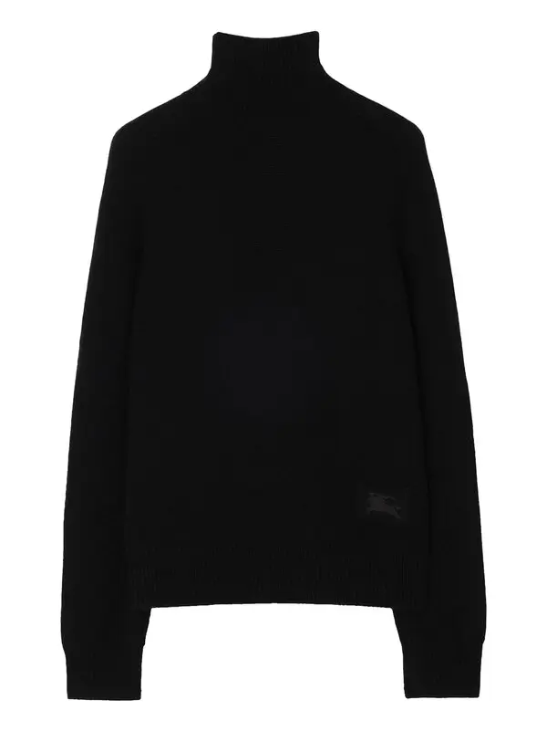 Burberry Cashmere High-neck Sweater - Black
