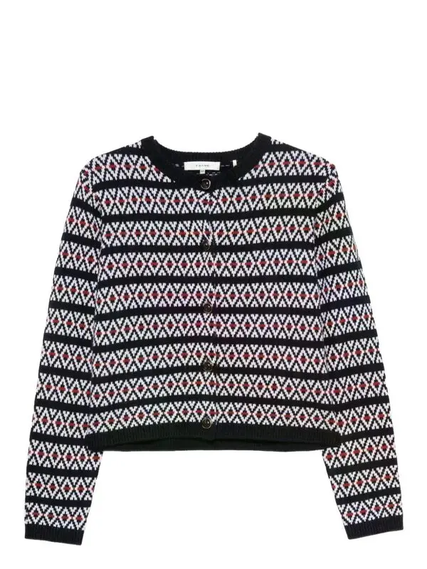 FRAME Fair-isle-pattern Cardigan - Blue