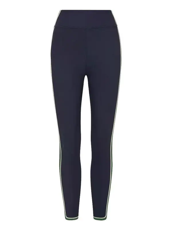 The Upside Rhythm 25in Side-stripe Leggings - Blue