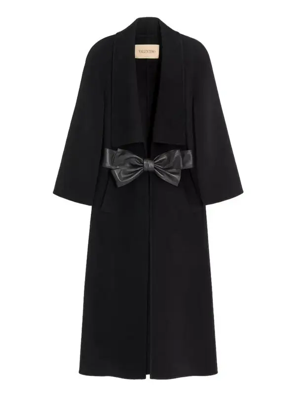 Valentino Garavani Bow-belted Coat - Black