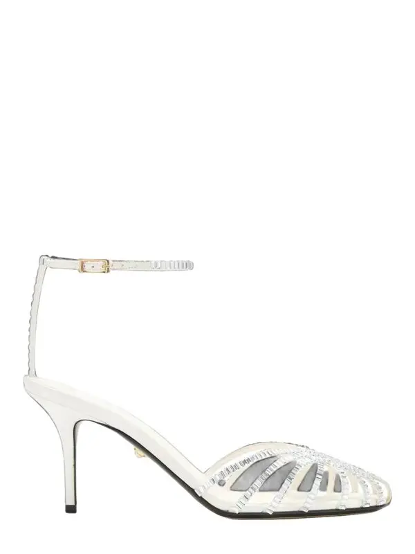 ALEVI MILANO Penelope Xtal 95 Crystal-embellished Sandals - White