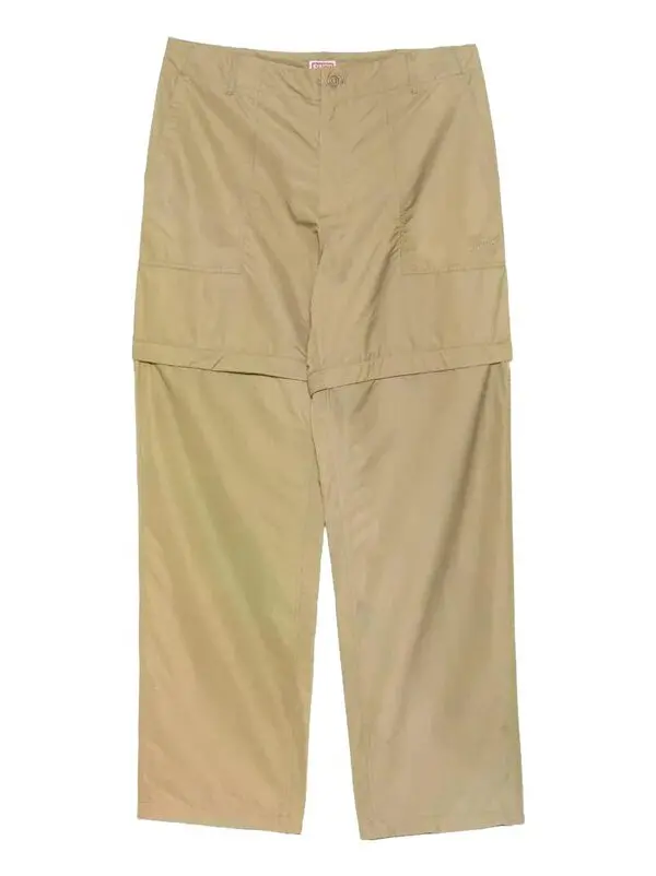 Kenzo Logo-embroidered Trousers - Green