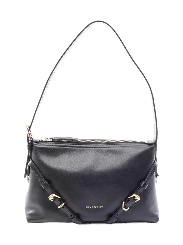 Givenchy 2020-2026 Mini Leather Voyou Crossbody Bag - Black