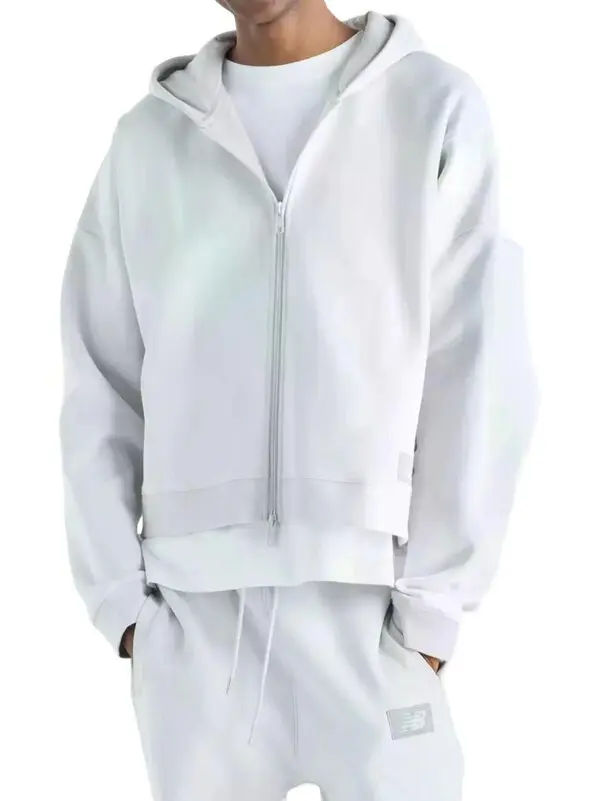 NEW BALANCE Athletics Crafted Fleece Full-zip Hoodie - Grey