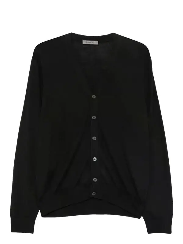 Corneliani Button-up V-neck Cardigan - Black