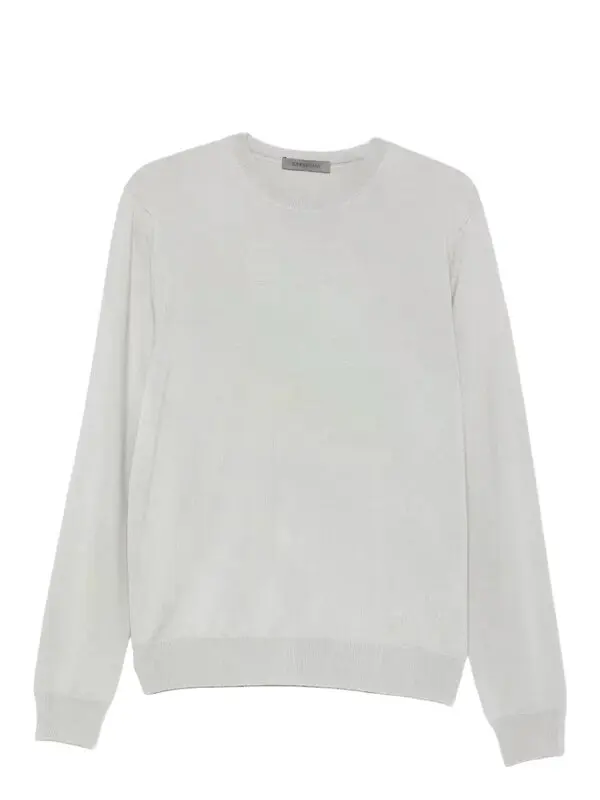 Corneliani Fine-knit Crew-neck Sweater - Grey