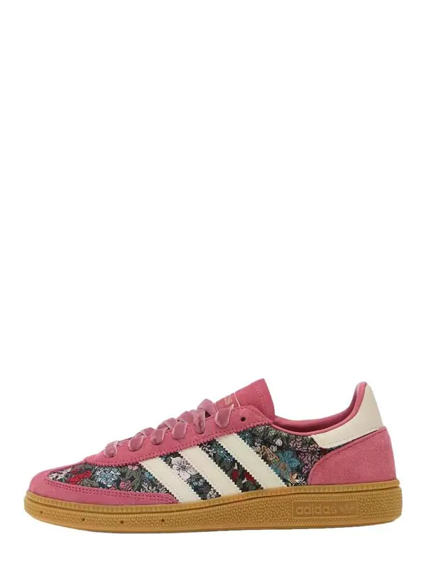 Adidas X Liberty London Handball Spezial Floral-print Low-top Sneakers - Red