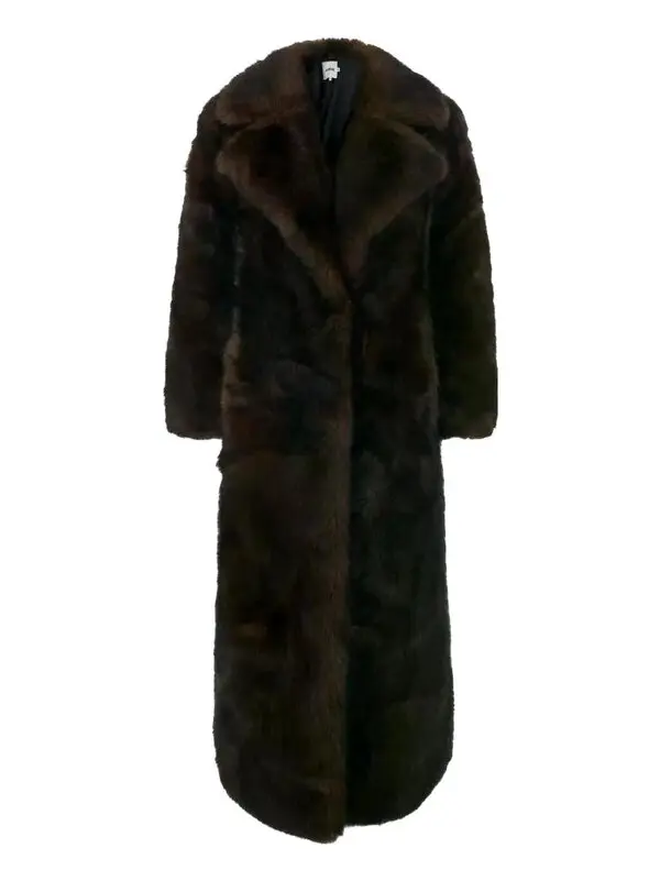 Apparis Faux-fur Coat - Brown