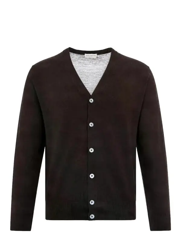 BALLANTYNE Button-up Wool Cardigan - Brown