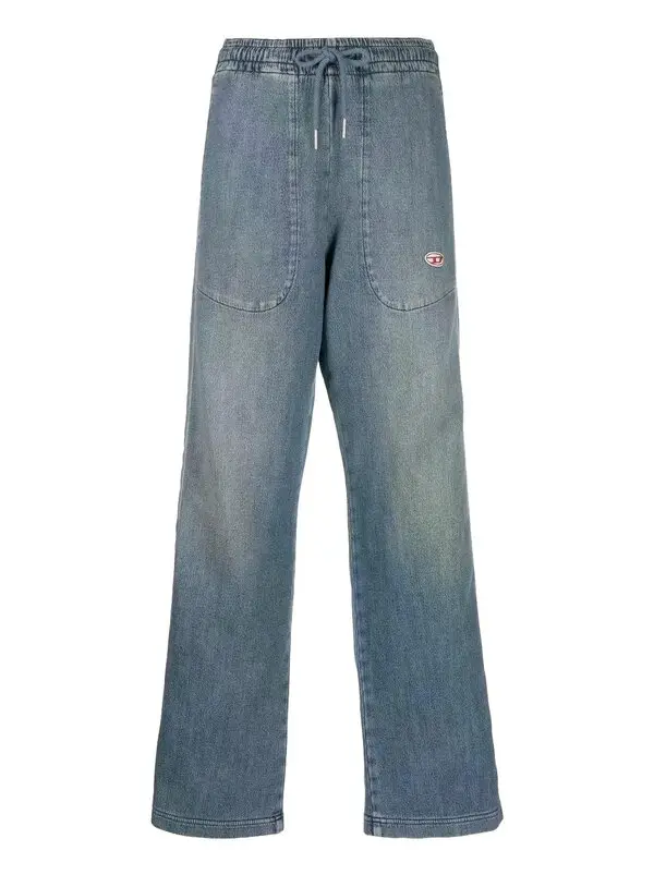 DIESEL® D-martians Track Denim Joggjeans - Blue