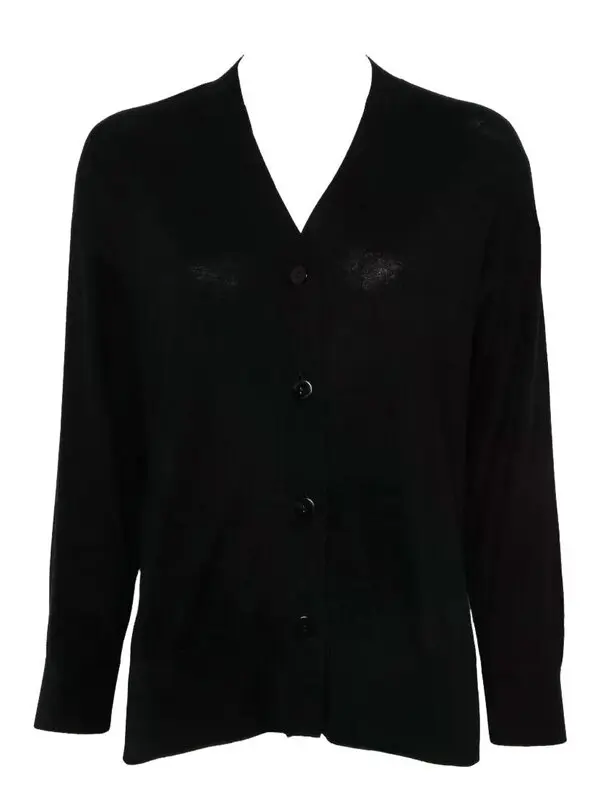 PUROTATTO V-neck Cardigan - Black