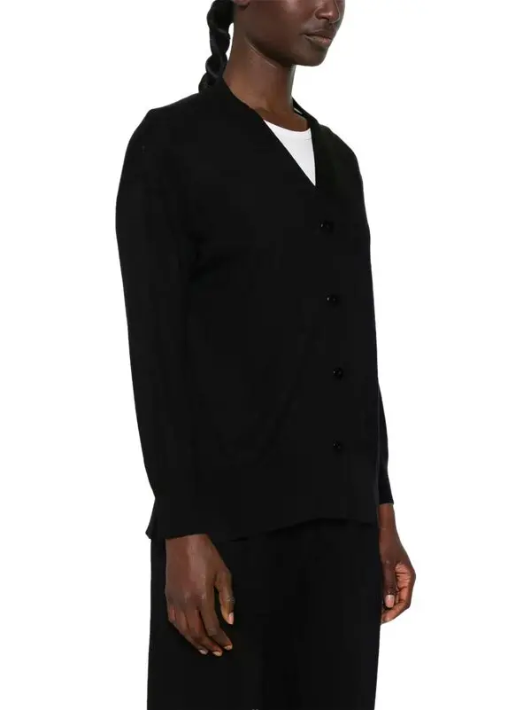 PUROTATTO V-neck Cardigan - Black