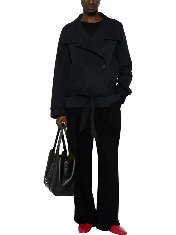 SAMSOE SAMSOE Sabianca Double-breasted Belted Jacket - Black