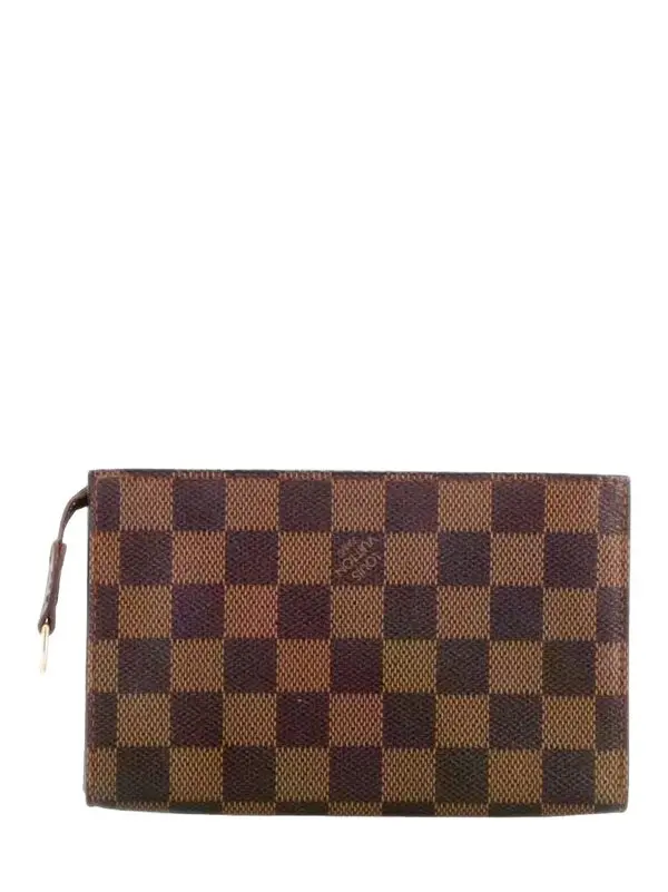 LOUIS VUITTON Marais Bucket Zip Damier Pouch - Brown