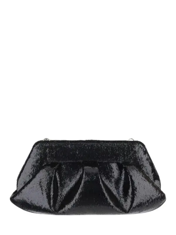 THEMOIRE Bios Pleated Clutch Bag - Black