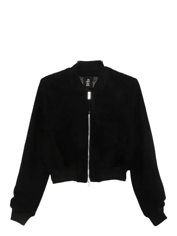THOM KROM Zip-up Bomber Jacket - Black