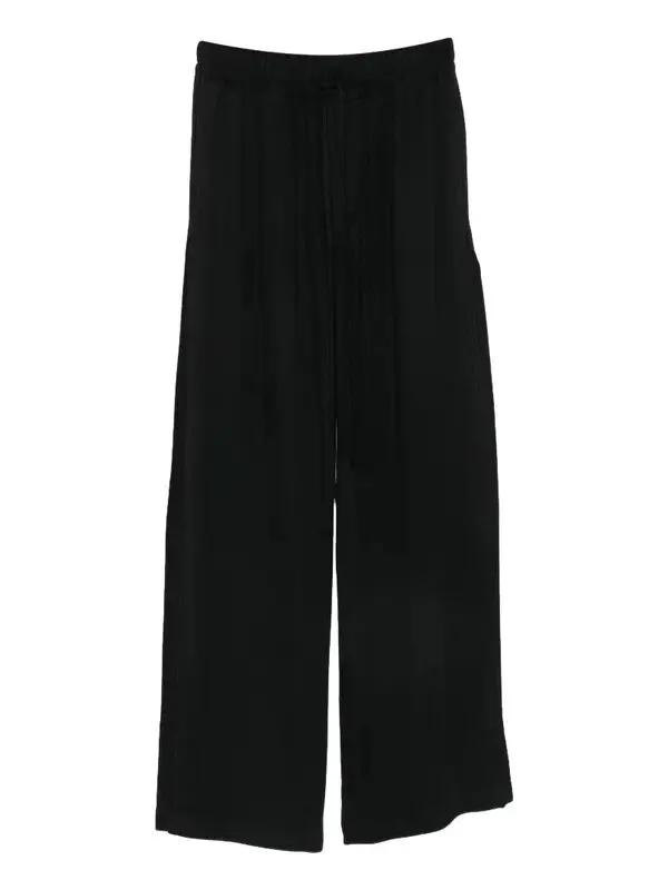 THOM KROM Drawstring Wide-leg Trousers - Black