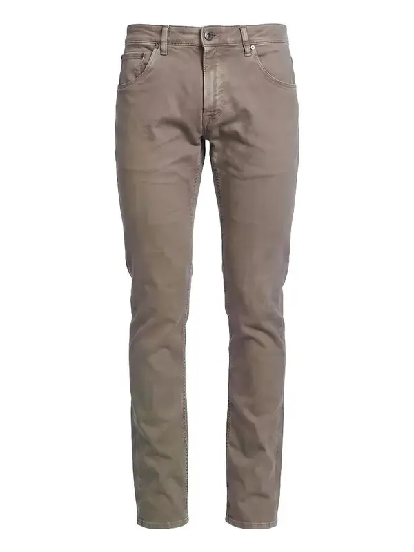 PT TORINO Logo-patch Slim-fit Trousers - Neutrals